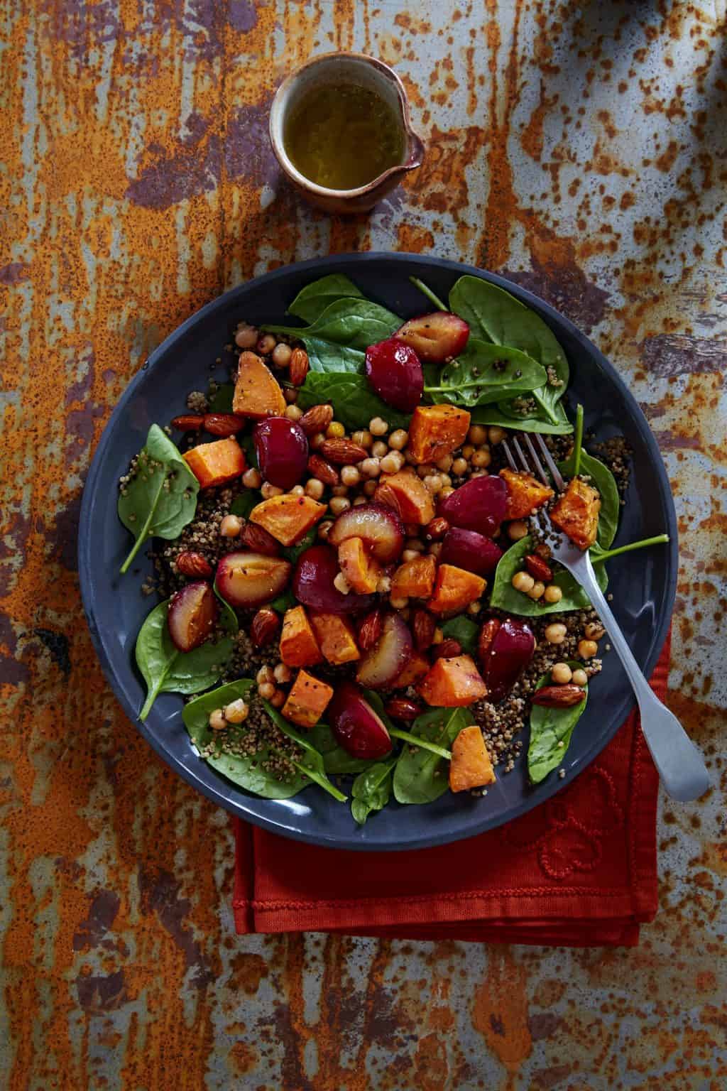 SOUTH AFRICAN PLUM SALAD - colourful, tasty and nutritious